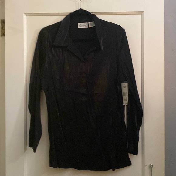 Basic Editions | Tops | New Basic Editions Semi Sheer Black Sexy Top | Poshmark